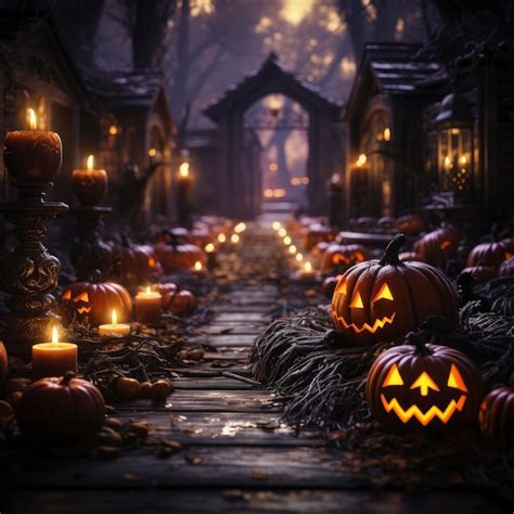 Premium Ai Image Halloween Back Drop Theme Event