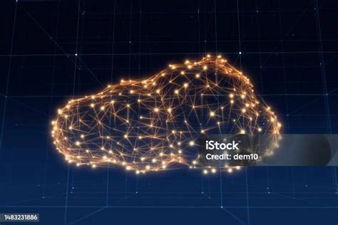 Konsep Cloud Computing Atau Penyimpanan Ilustrasi Stok Unduh Gambar