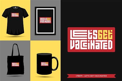 트렌디 한 타이포그래피 인용 동기 부여 티셔츠는 인쇄 예방 접종을받을 수 있습니다 수직 디자인 템플릿 포스터 머그컵 토트 백 의류 및 상품 0명에 대한 스톡 벡터 아트 및