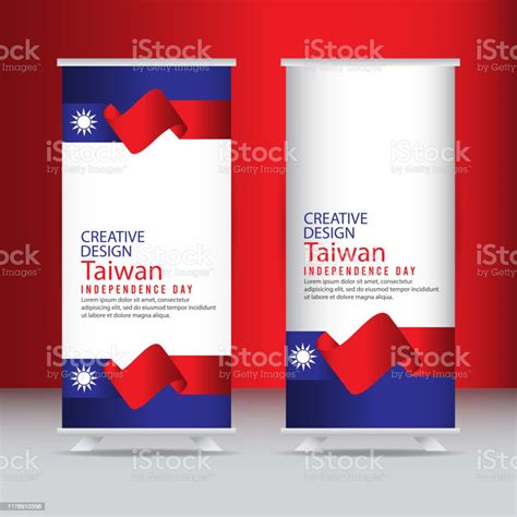 창조적 인 디자인 대만 독립 기념일 축하 벡터 템플릿 일러스트 고무에 대한 스톡 벡터 아트 및 기타 이미지 고무 기