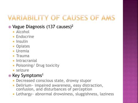 PPT Altered Mental Status AMS PowerPoint Presentation Free Download ID