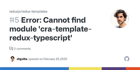 Error Cannot Find Module Cra Template Redux Typescript · Issue 5