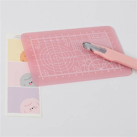 아날로그 데스크 커팅매트 컷팅매트 재단판 미니 위시버킷