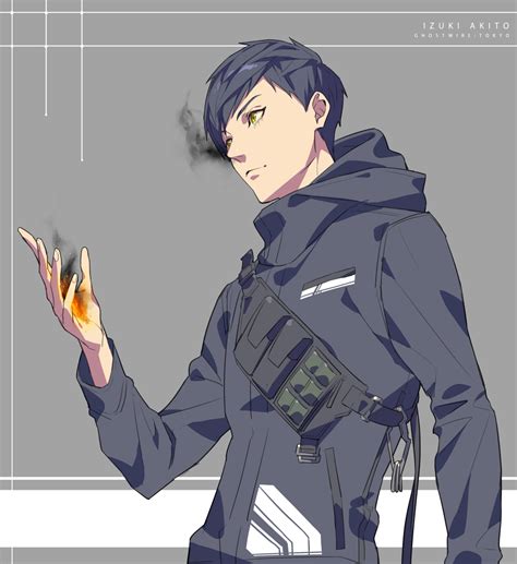 Talgi Commentary Highres 1boy Akito Ghostwire Black Hair Black