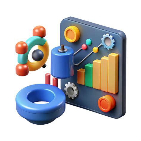 Elegant Minimalist Data Visualization Charts Graphs And 3d Models For