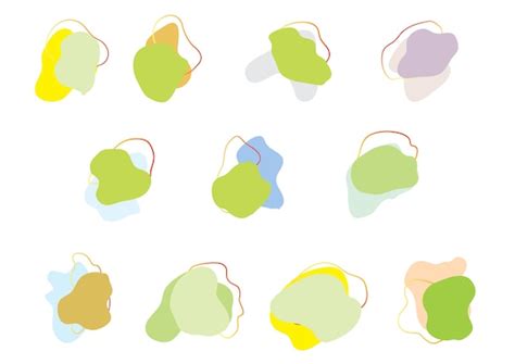 premium vector blob cool pastel