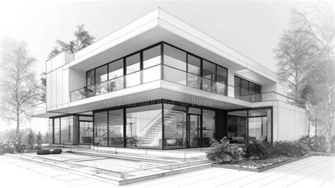 Architectural Computer Model Industrial Development Project Stock Image Image Of Background