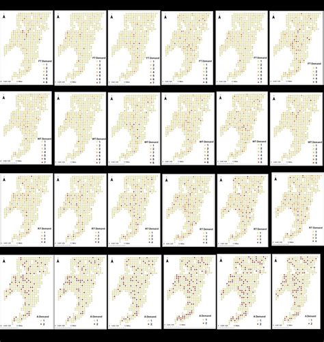 Spatiotemporal Demand Prediction Distribution Ft A B C D E F Download Scientific