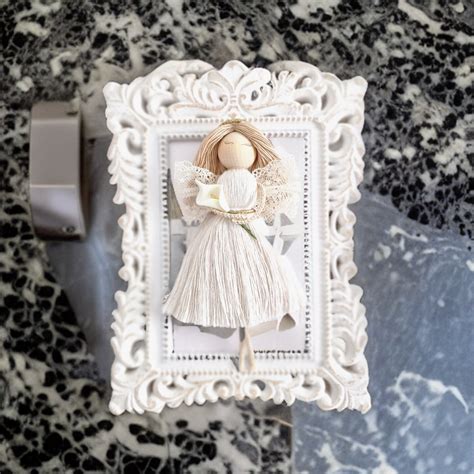 Decoratiune De Tip Papusa Din Macrame Aleartizan® Confectionata Manual