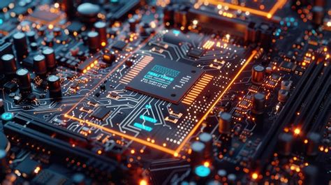 Premium Photo Clock Embedded Circuitry