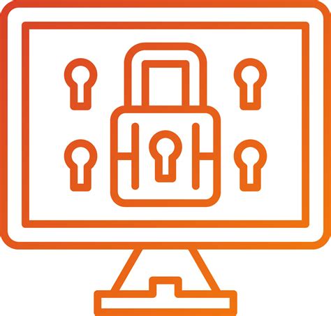 Computer Security Icon Style 21655061 Vector Art At Vecteezy