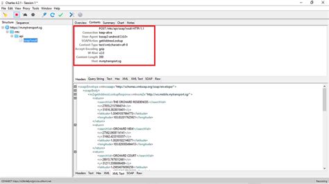 analyze android app with soap request with charles proxy and soapui by