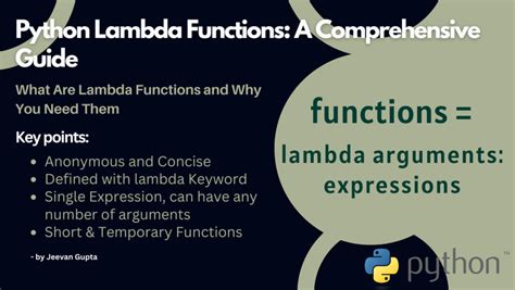Python Lambda Functions A Comprehensive Guide For Automation