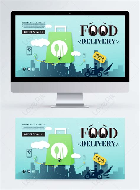 패션 온라인 음식 배달 서비스 배너 이미지 사진 465375021 무료 다운로드