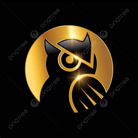 Golden Owl Symbol Logo Sign Icon Emblem Tattoo Vector Icon Emblem