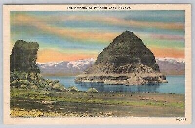 Nevada The Pyramid At Pyramid Lake Postcard Ebay