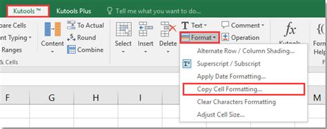 How To Copy Cell Format From One Cell One Sheet To Another Cell Sheet？