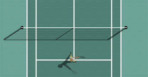 두 명의 테니스 선수가 코트에서 테니스를 치고 있습니다 벡터 Unsplash의 그림 이미지