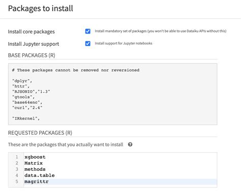Operations R — Dataiku Dss 14 Documentation