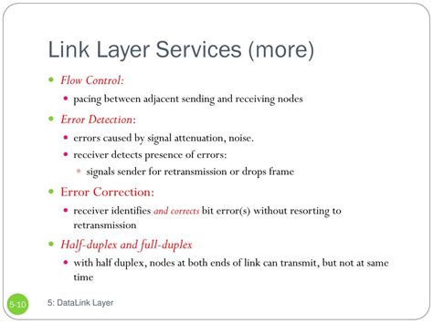 ppt understanding data link layer functions and services powerpoint