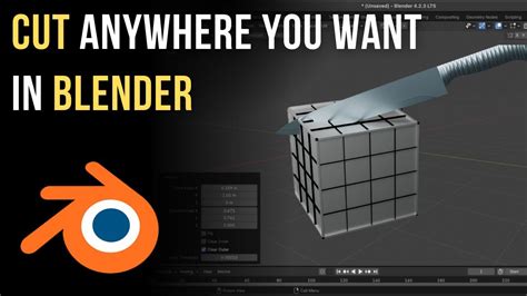 Blender Knife And Bisect Tools Cut Anywhere With Precision Youtube