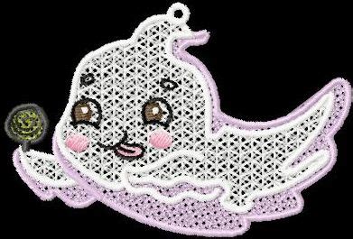 CSS FSL Cute Halloween Ghosts C Some Stitches