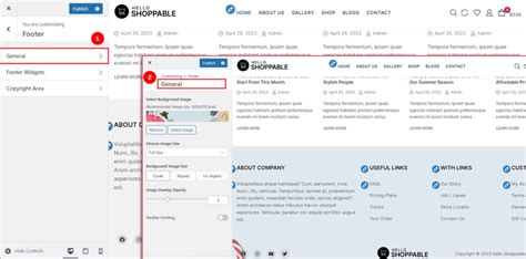 How To Setup General Footer Bosa Themes