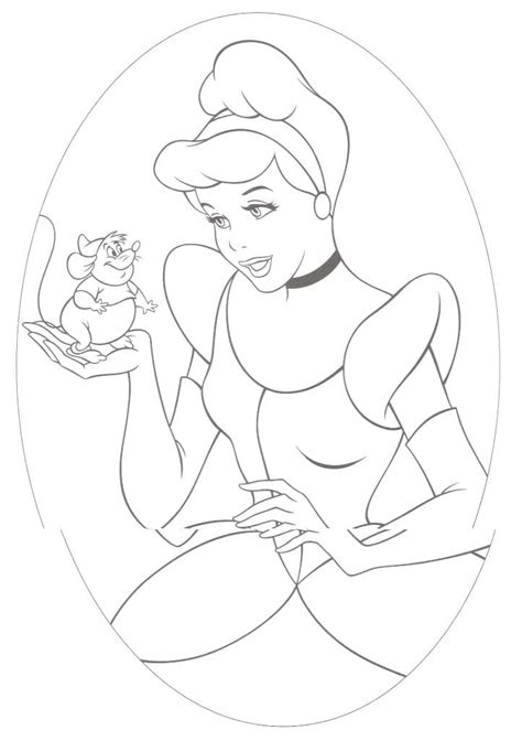 Gus From Cinderella Colouring Pages Sketch Coloring Page