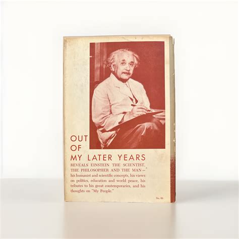 Out Of My Later Years By Albert Einstein 1950 First Edition Hardcover