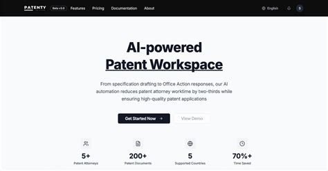 Patenty Ai专利说明书撰写平台