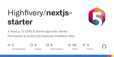 Github Highfiverynextjs Starter A Nextjs 13 Cms And Theme Agnostic