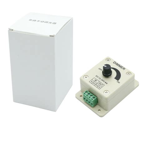12v 24v Led Dimmer Switch 8a Voltage Regulator Adj Grandado