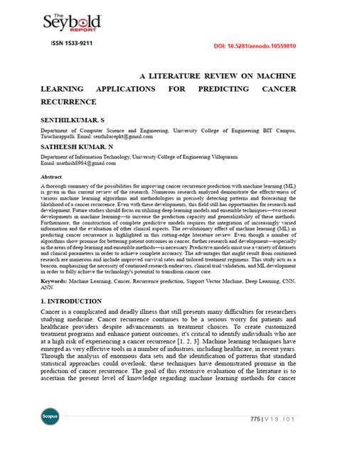 Shaping The Future A Literature Review On Machine Learning
