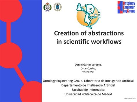 Creating Abstractions From Scientific Workflows Phd Symposium 2015 Ppt