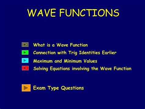 Ppt Exploring Wave Functions Connection With Trig Identities