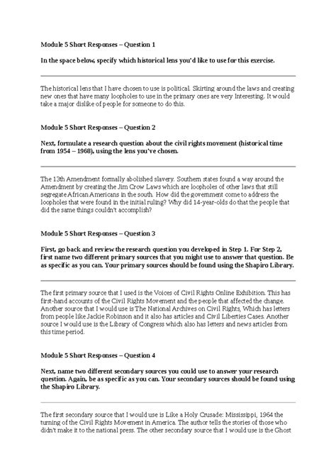 Module 5 Short Answers Module 5 Short Responses Question 1 In The