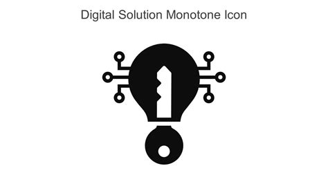 Digital Solution Monotone Icon In Powerpoint Pptx Png And Editable Eps Format PPT Template