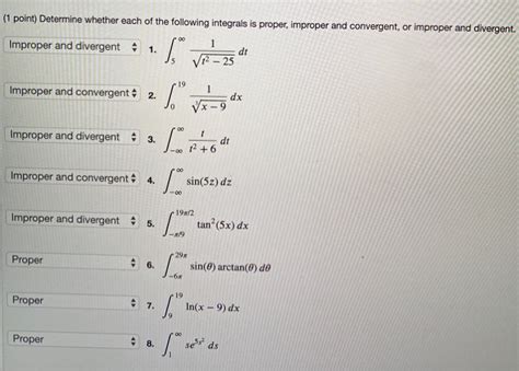 solved 1 point determine whether each of the following