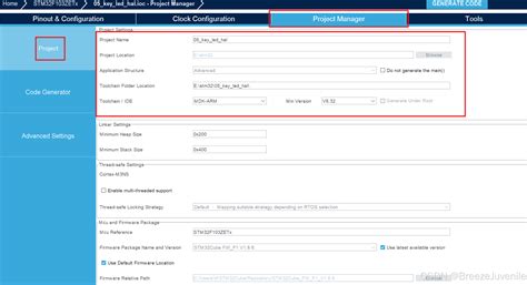 Stm32按键中断案例（hal库实现） 技术栈