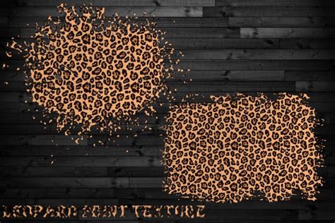 Leopard Print Labels Pack Leopard Background Patches Splash Sublimat So Fontsy