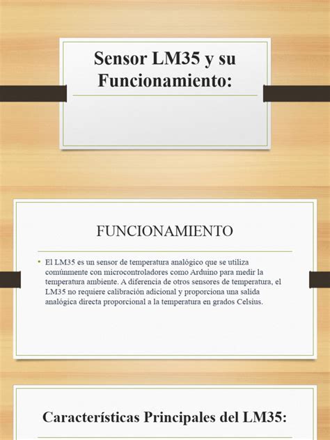 sensor lm35 y su funcionamiento pdf