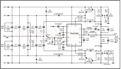 Tda7293 High Performance Class Ab Audio Amplifier Ic