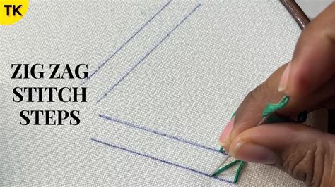 Hand Embroidery Designs Zig Zag Embroidery Stitch Border Embroidery Embroidery For