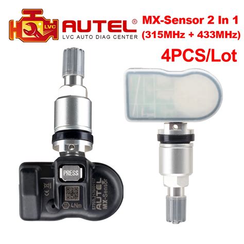 Pcs Lot Autel MX Sensor In MHz MHz Clamp In OE Level Programmable Sensor Autel TPMS