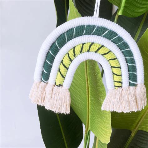 Ручной Работы Радуга висячие украшения комнаты Пять нитей Детская комната украшения