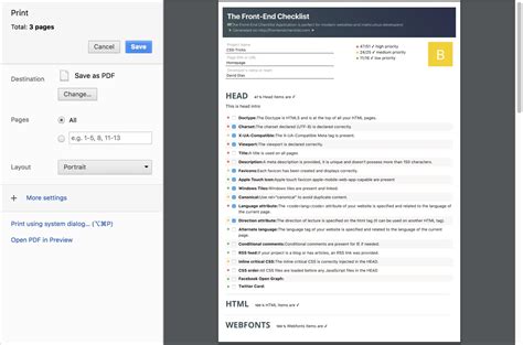 the front end checklist is just a tool everything depends on you