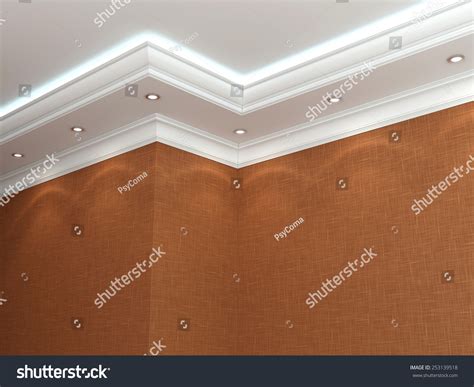 Ceiling Classic Style 3d Rendering Stock Illustration 253139518