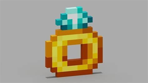 3d Model Minecraft Ring Vr Ar Low Poly Cgtrader