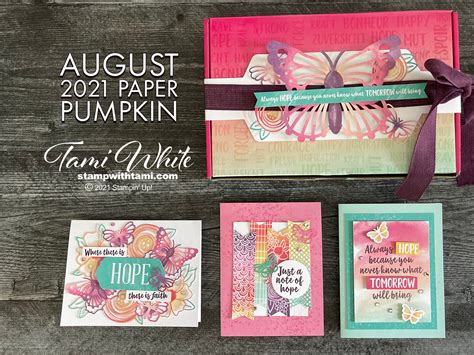 2021 August Paper Pumpkin Kit Hope Box Stampin Up Stampwithtami