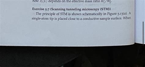 [solved] Exercise 5 7 Scanning Tunneling Microscopy